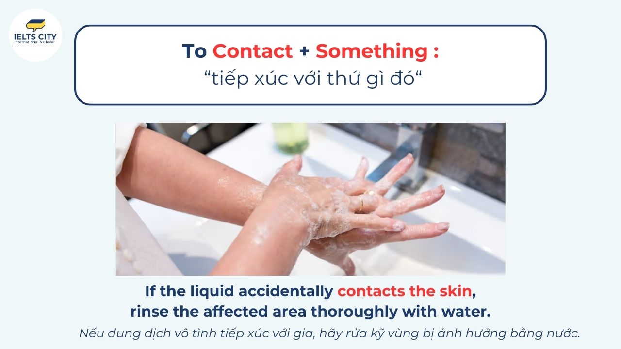 Contact đi với giới từ gì chính xác nhất?