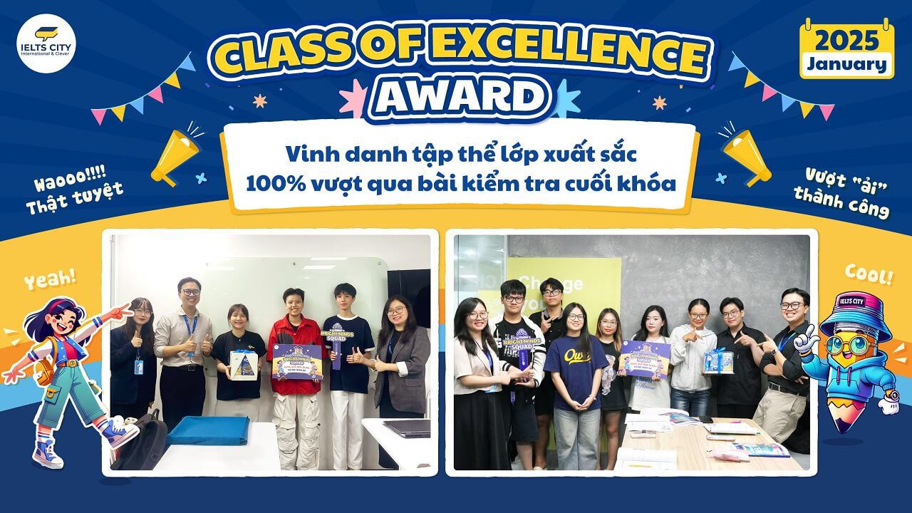 Class Of Excellence Award - Vinh danh tập thể xuất sắc 100% vượt qua ...